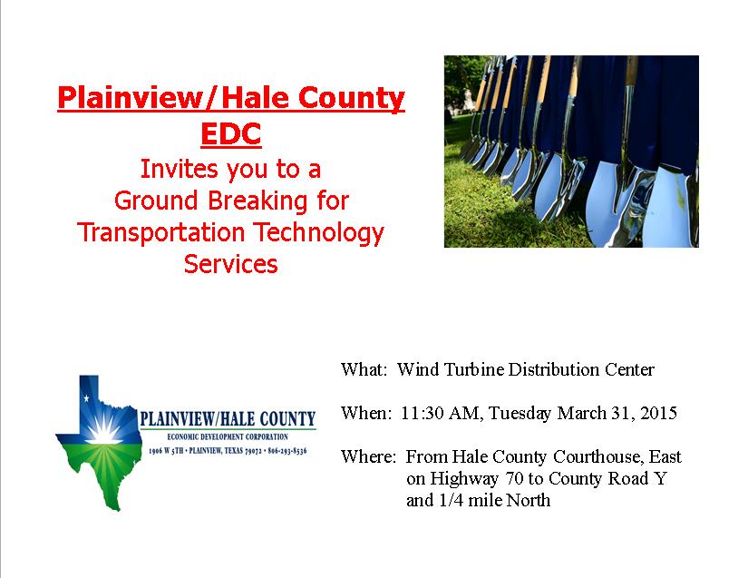 Ground Breaking - Plainview EDC